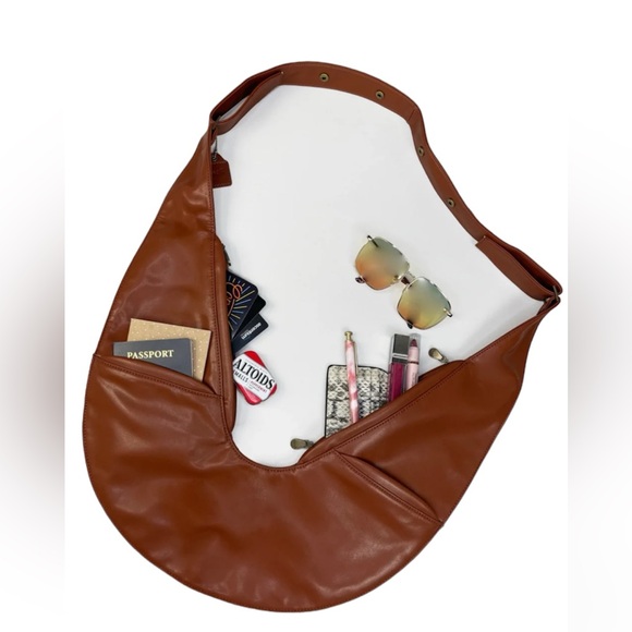 Sash | Bags | Sash Leather Brown Sling Crossbody Adjustable Bag | Poshmark
